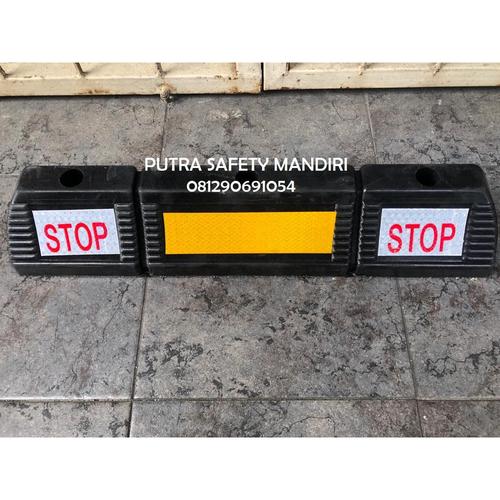 Jual RUBBER WHEEL CHOCK STOPPER GANJAL RODA BAN MOBIL BATAS PARKIR ...