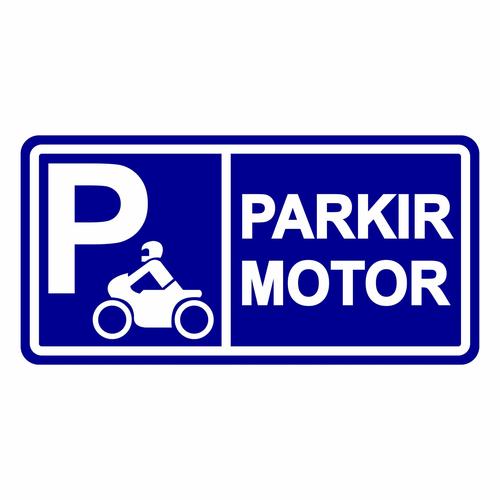 Promo Rambu Sign Parkir Motor 50cm x 25cm Plat Alumunium - Kota Bandung ...