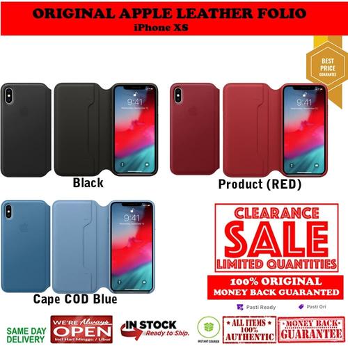 Promo iPhone XS Case ORIGINAL LEATHER FOLIO ( Apple Genuine) YEAR OF ...