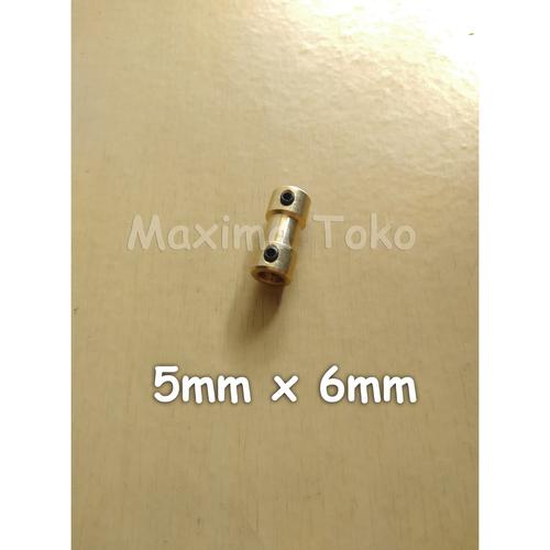 Jual Drive Shaft Connector Motor Shaft Coupling 5mm x 6mm Coupler 5x6 ...