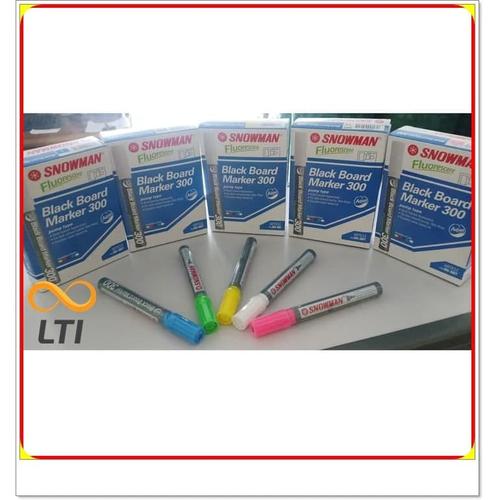 Promo Snowman Spidol Blackboard / Black Board Marker 300 BARU - LUSIN ...