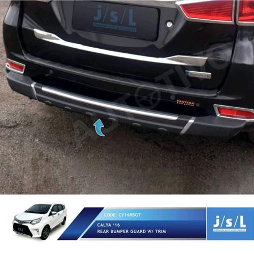 Jual Pengaman Bumper Belakang Calya Hitam Rear Bumper Guard with Trim ...