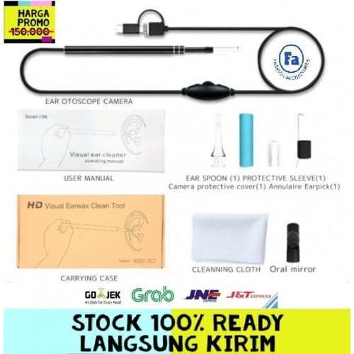 Jual USB Ear Cleaning Endoscope Visual Earpick With Mini Camera 1.3 MP ...