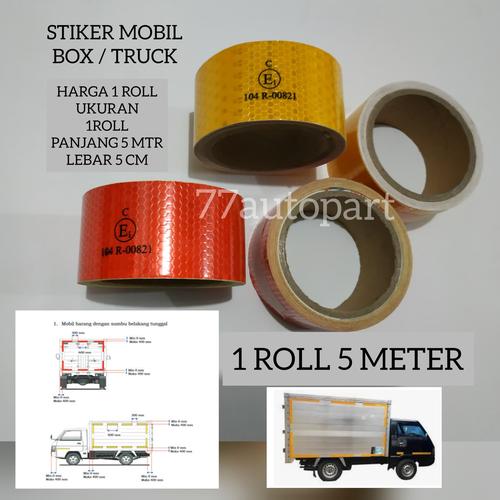 Jual Stiker mobil box truck 5 meter merah atau kuning - Kuning ...