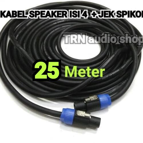 Jual KABEL SPEAKER ISI 4 X 2,5MM DENGAN SPIKON SPEAKON 25 METER ...