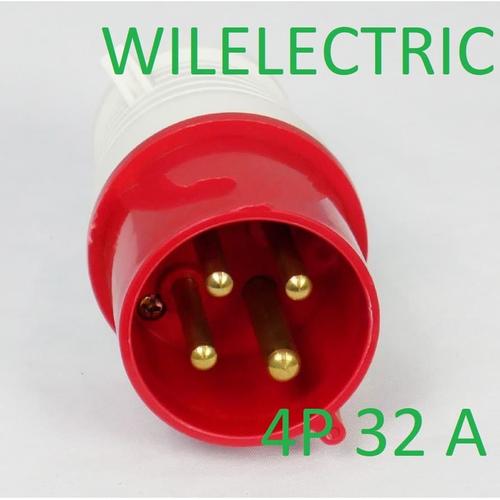 Jual Colokan steker 4P 32A industri plug / industrial plug 4 kaki/pin ...