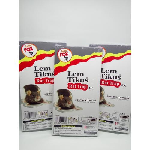 Jual LEM TIKUS FOX model BUKU 80 gr papan kardus setara CAP GAJAH ...