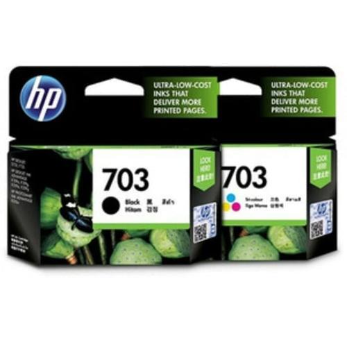 Jual Tinta catridge hp 703 black + 703 tri color D730, F735,K109, K209 ...