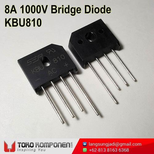 Jual KBU810 KBU808 8A 800V 1000V Bridge Rectifier Diode Dioda Jembatan ...