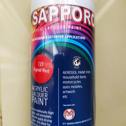 Jual Sapporo Paint Signal Red 723/Merah/cat semprot/pylox/pylok/pilok ...