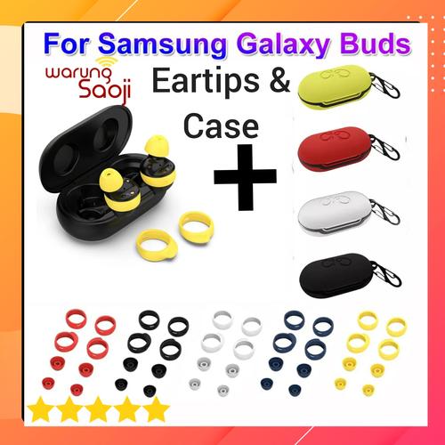 Jual Casing Samsung Galaxy Buds buds+ Plus Silicone Case & eartips ...