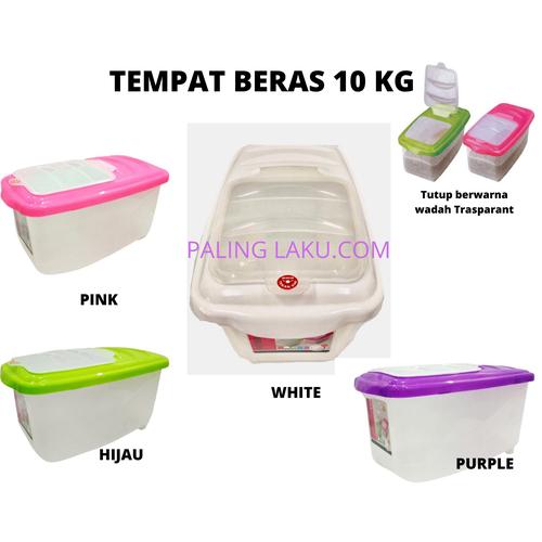 Jual Rice Box 10 KG / Tempat Beras/ Container Beras - Merah - Jakarta ...