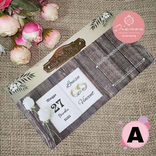 Jual Undangan Nikah Foil Emas Model Persegi Panjang - Tipe B - Kota ...