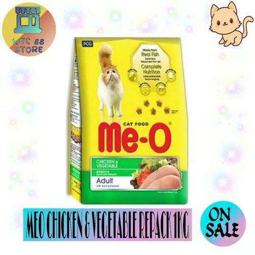 Jual MAKANAN KUCING MEO / ME-O CHICKEN VEGETABLE REPACK 1KG - Kab ...