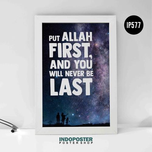 Jual Poster Islami Put Allah First - Kab. Bandung - INDOPOSTER | Tokopedia