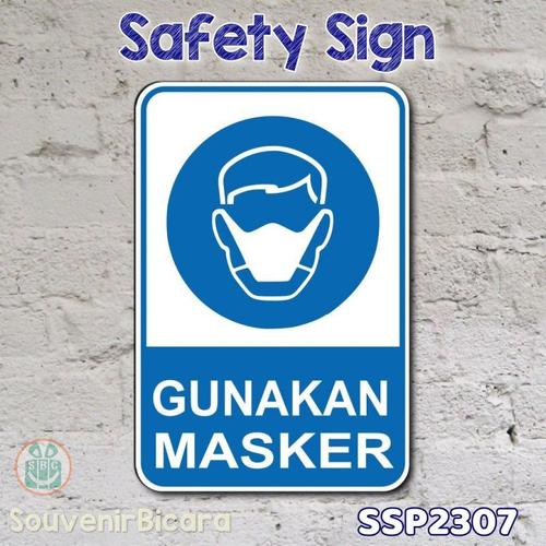 Jual Rambu Petunjuk Safety Sign K3 EESH - Gunakan Masker - Kab. Bekasi ...