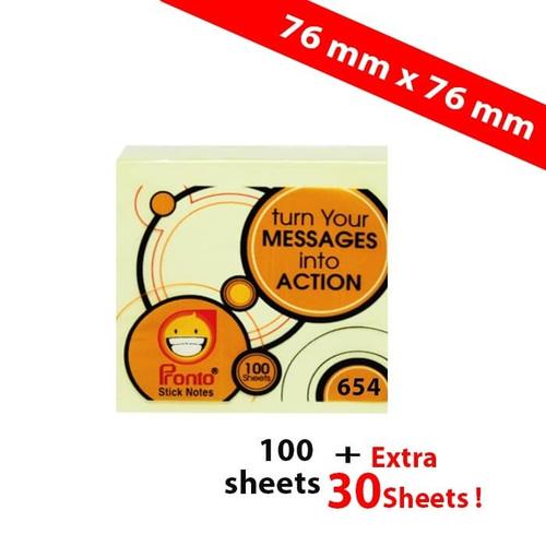 Jual Sticky Notes Pronto 654 (isi 100 sheets + Extra 30 sheets) - Kota ...