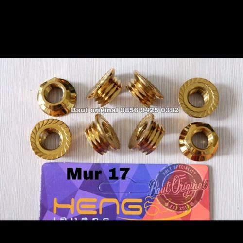 Jual mur probolt garis gold m12 atau mur 17 original heng harga satuan ...