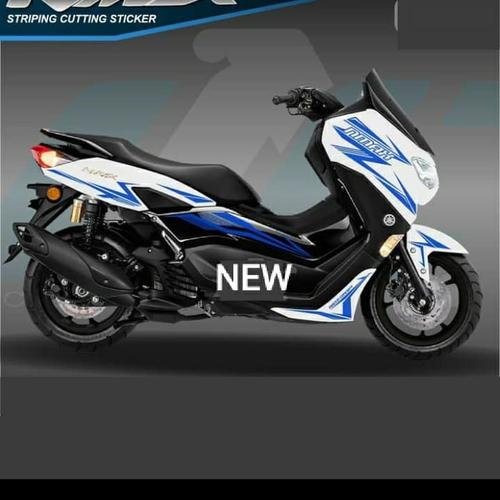 Jual STRIPING CUTTING STICKER NMAX NEW 2020 motor putih NM 04 - Kota ...