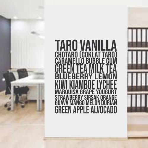 Jual Custom Wall Sticker Kaca dan Dinding Rumah / Kantor / Restoran ...