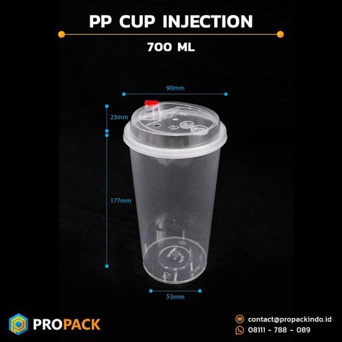 Jual Cup PP Injection 700ml isi 25 pcs / Gelas Fore - Cheese Tea Murah ...