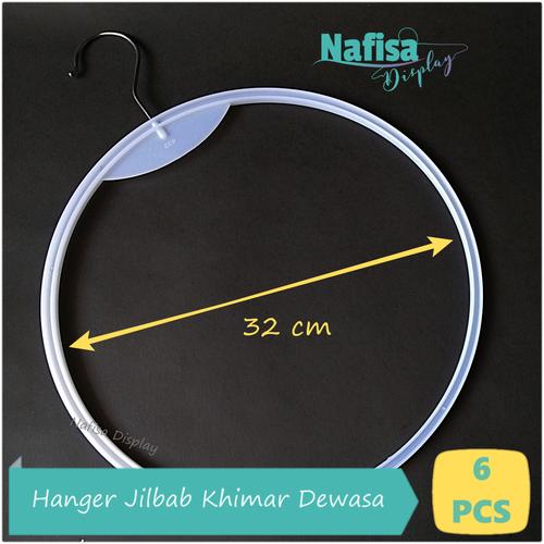 Jual Hanger Bulat Lingkaran Gantungan Display Hijab Jilbab Khimar Bergo ...