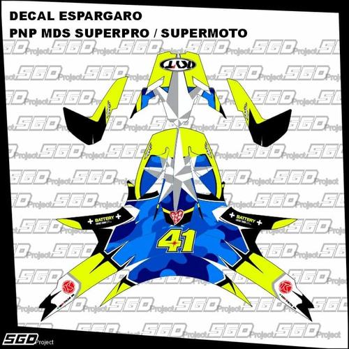 Jual Stiker Decal Helm Motif Espargaro PNP MDS Superpro Supermoto - Kab ...