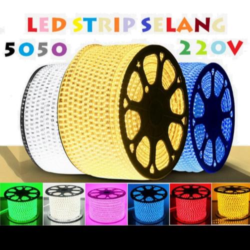 Promo LAMPU LED STRIP 5050 1 Meter AC 220V OUTDOOR SEMUA WARNA ...