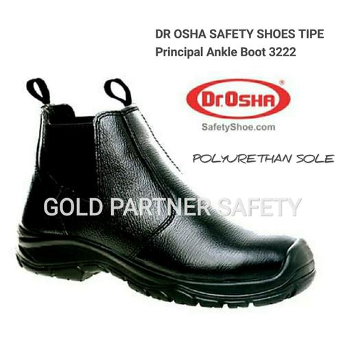 Jual safety shoes Dr. OSHA 3222 pricipal ankle boot elastis 💯% original ...