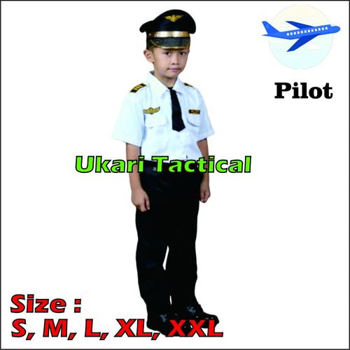 Jual Baju pilot anak kostum seragam karnaval profesi penerbang - Pilot ...