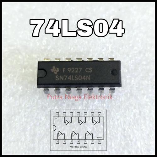 Jual ic TTL 7404 74LS04 Hex Inverting Gate Logic High Quality - Kota ...
