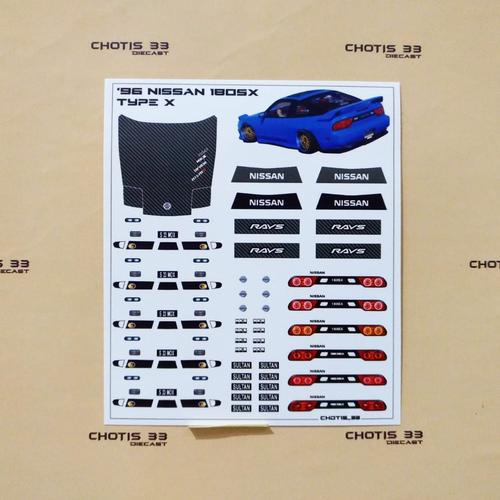 Jual decal hotwheels Nissan 180sx type x - Kab. Blitar - Chotis33 ...