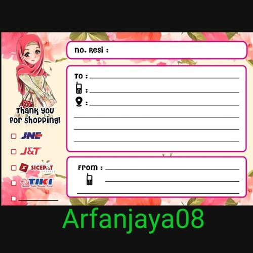 Jual Stiker pengiriman alamat paket online shop MURAH - Jakarta Utara ...