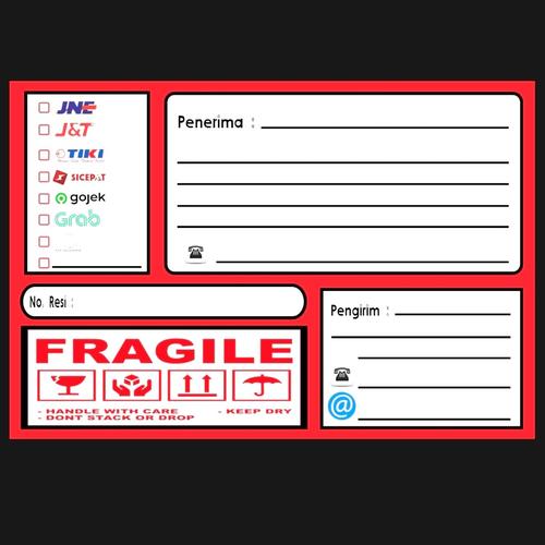 Jual Stiker pengiriman Barang Online shop/olshop Label - Jakarta Utara ...