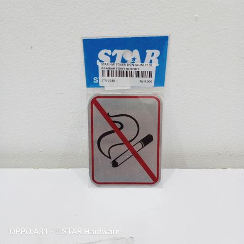Jual STAR Hardware Stiker Sign Petunjuk ST 91 - Gambar Coret Rokok S ...
