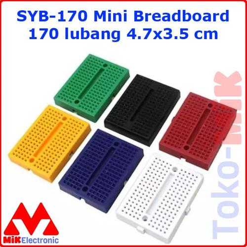 Jual SYB-170 Mini Breadboard Bread Board 170 Lubang Point Arduino ...