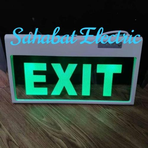 Jual Lampu EXIT Led Emergency Transparan Led Hijau/Sign Darurat ...