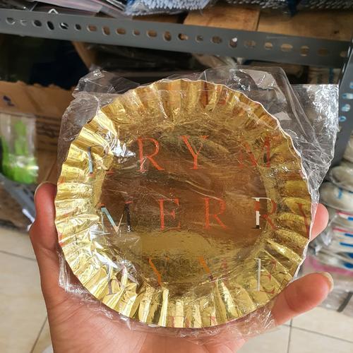 Jual Piring Mas Ekonomis Kertas Kue Cake Tart Ulang Tahun Paper Plate isi10 - Emas - Jakarta ...