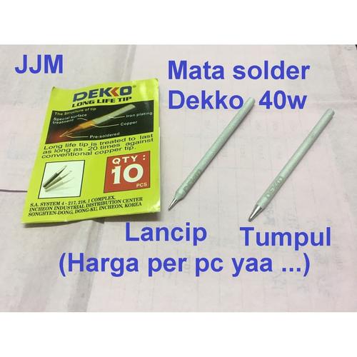 Jual Mata Solder Dekko 40w ORIGINAL Korea Soldering Iron Timah Deko 40 ...