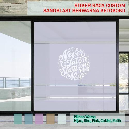 Jual Stiker Kaca Sandblast Cutting Custom Sand Blast Sunblast Kaca Es ...
