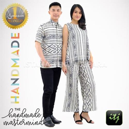 Jual BATIK COUPLE | BAJU SARIMBIT PASANGAN KAIN TENUN TROSO MEWAH - Kab ...