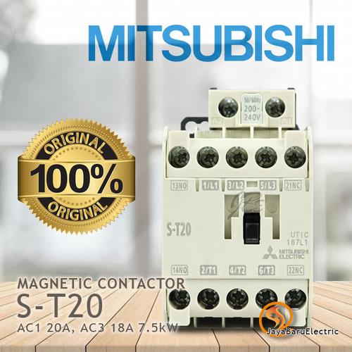 Jual Kontaktor / Contactor Mitsubishi S-T20 ST20 110V 220V 380V AC Coil - 220V - Jakarta Barat ...