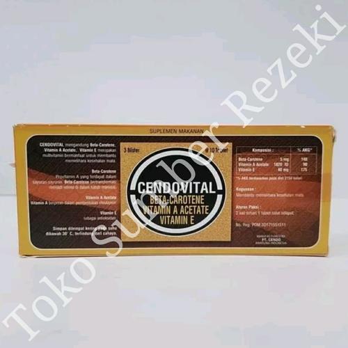 Jual Cendovital Obat Mata Vitamin Vit A B Beta Carotene Nutrisi Box Isi ...