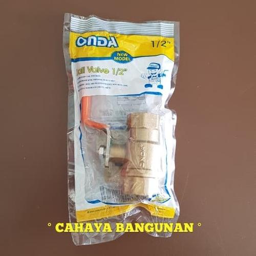 Jual BALL VALVE Stop Kran Onda 1/2 In Inc Inch 1/2" 1/2Inch 1/2Inc ...