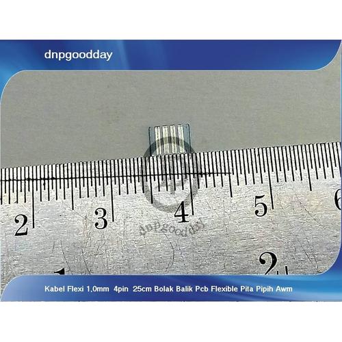 Jual Kabel Flexi 1.0mm 4pin 25cm Bolak Balik Pcb Flexible Pita Pipih ...