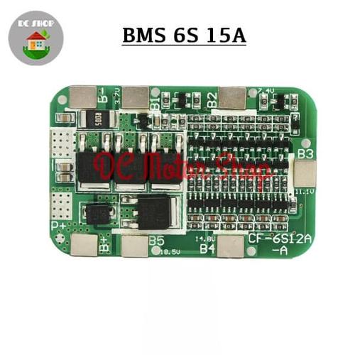 Jual Modul BMS Battery Management System 6S 15A Li-Ion 18650 Battery ...