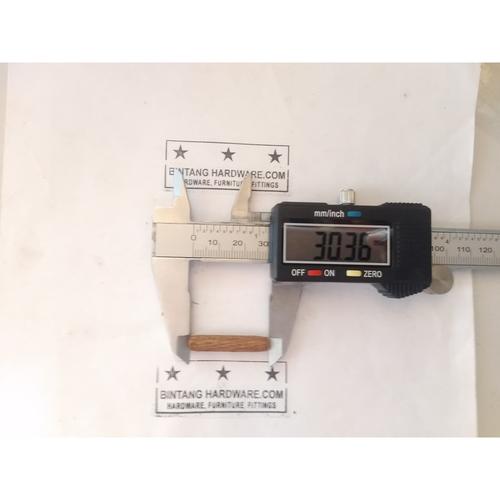 Jual Dowel Kayu Bulat Ulir Diameter 6mm Panjang 30mm Paku Pasak Kayu ...