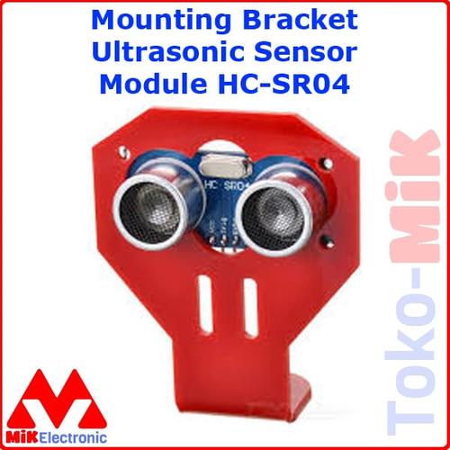Jual MOUNTING BRACKET FOR ULTRASONIC SENSOR MODULE HC-SR04 WARNA MERAH ...