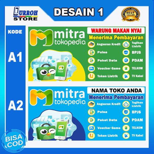 Jual Spanduk Banner Mitra TOKOPEDIA (VERSI MINI) ukuran Horizontal ...
