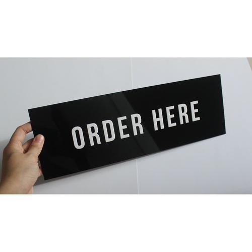 Jual Signage Order Here / Signage Order Here / Order here Sign Age ...